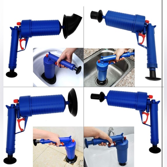 Bath | Air Drain Blaster Pressure Pump Cleaner X Bath Toilets Bathroom ...